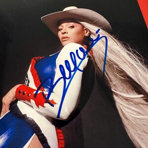 BEYONCE Authentic Hand-signed Photo Autograph With Coa - Etsy