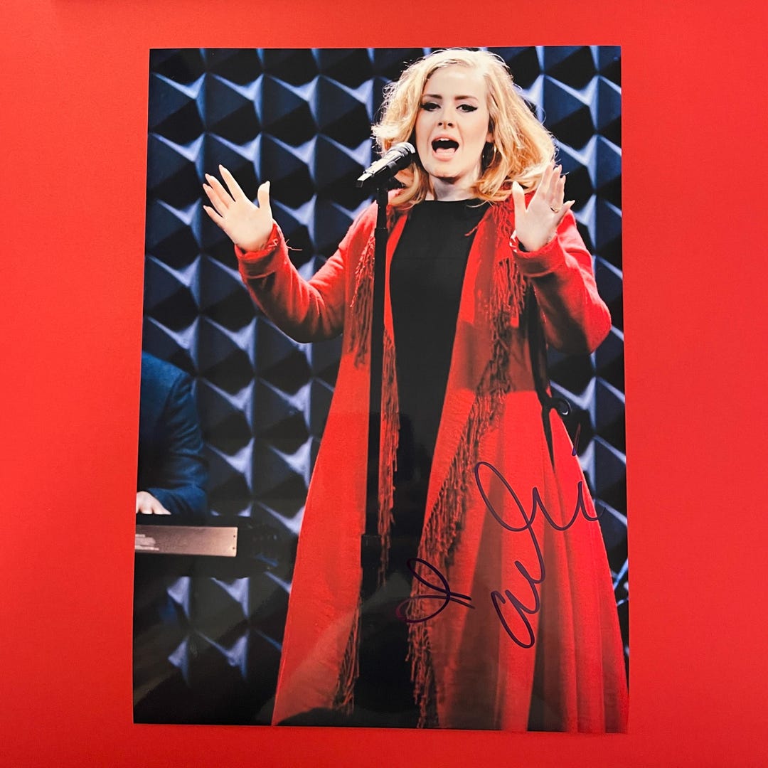 ADELE - Authentic Hand-signed Photo Autograph With Coa - Etsy
