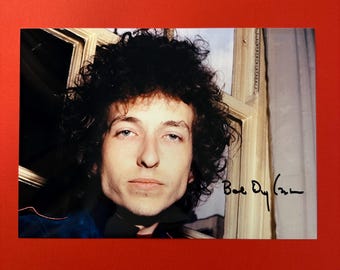 BOB DYLAN - Authentic Hand-signed Photo Autograph With Coa - Etsy
