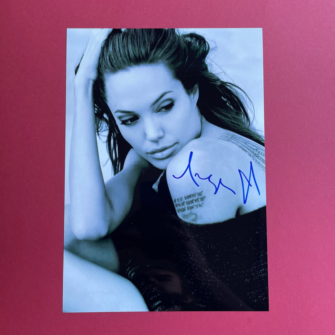 ANGELINA JOLIE - Authentic Hand-signed Photo Autograph With Coa - Etsy