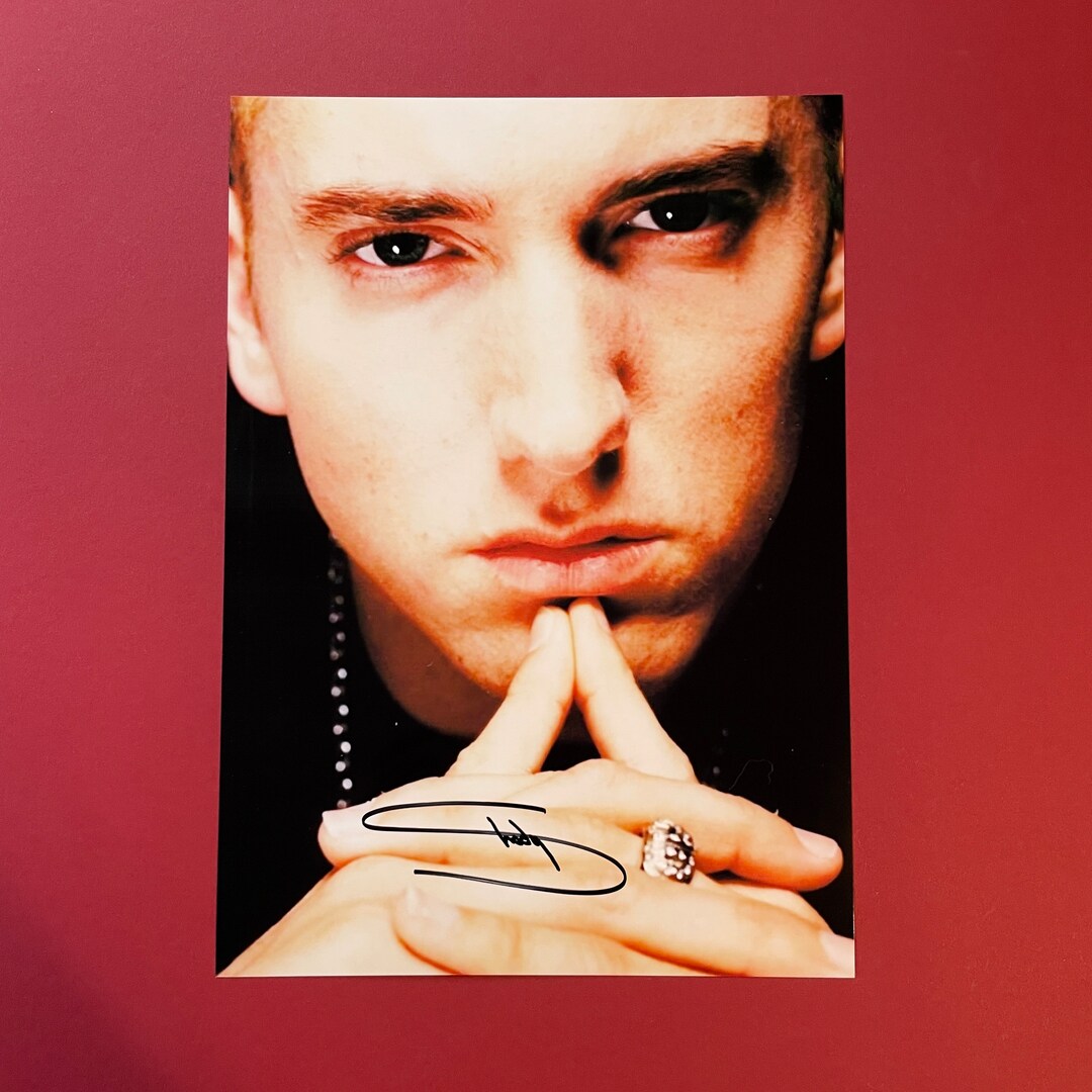 EMINEM Authentic Hand-signed Photo Autograph With Coa - Etsy