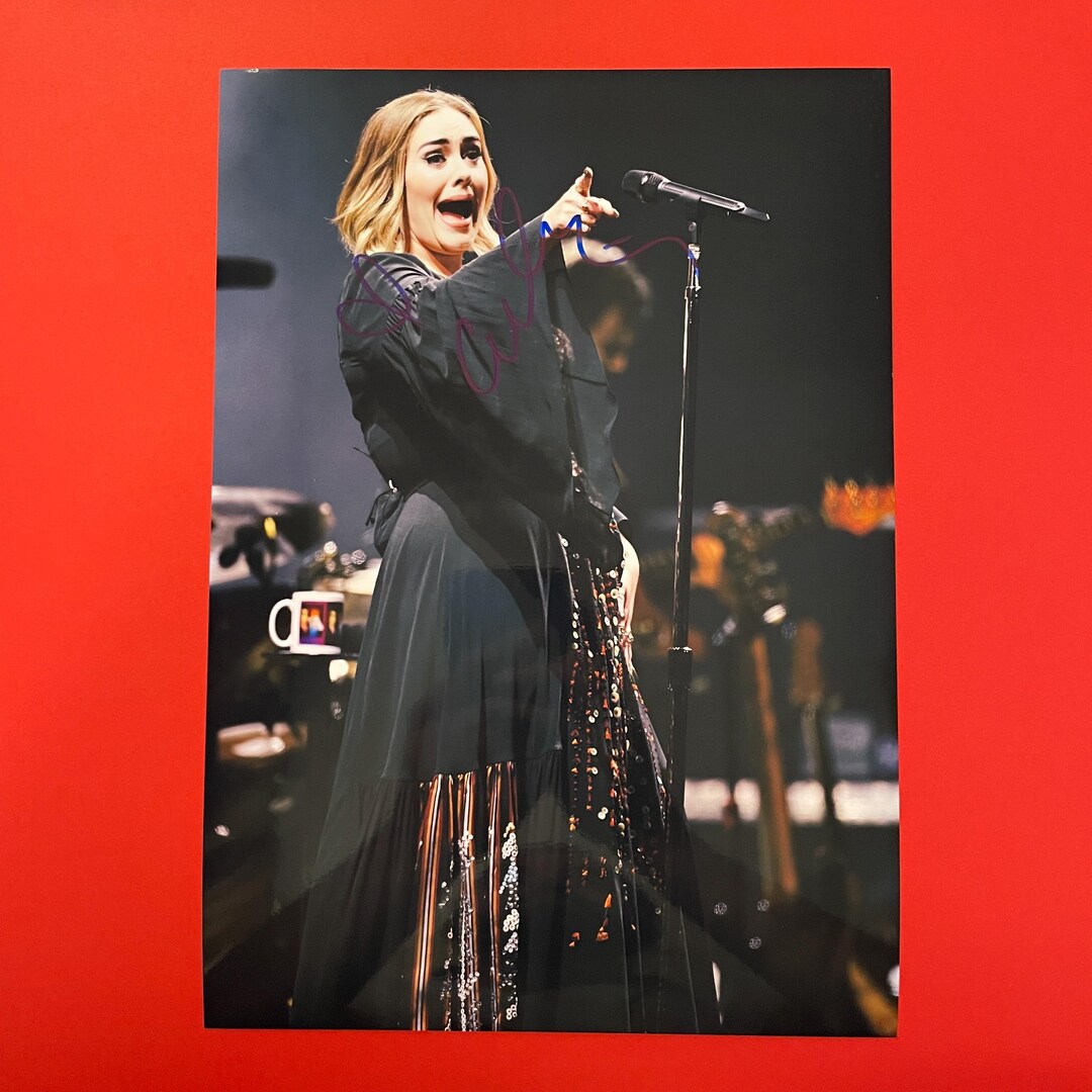ADELE Authentic Hand-signed Photo Autograph With Coa - Etsy