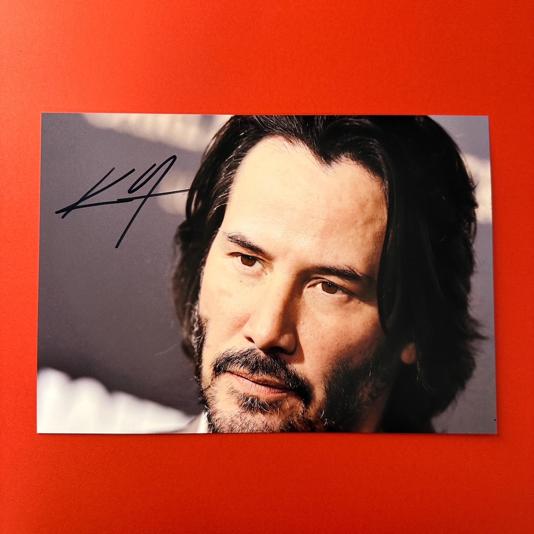 KEANU REEVES - Authentic Hand-signed Photo Autograph With Coa - Etsy