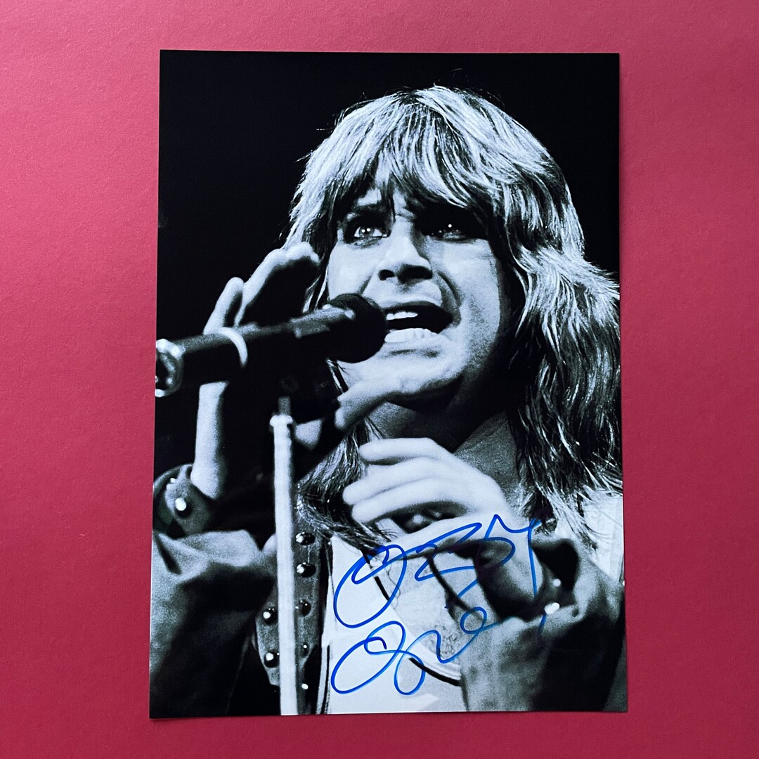 OZZY OSBOURNE Authentic Hand-signed Photo Autograph With Coa - Etsy
