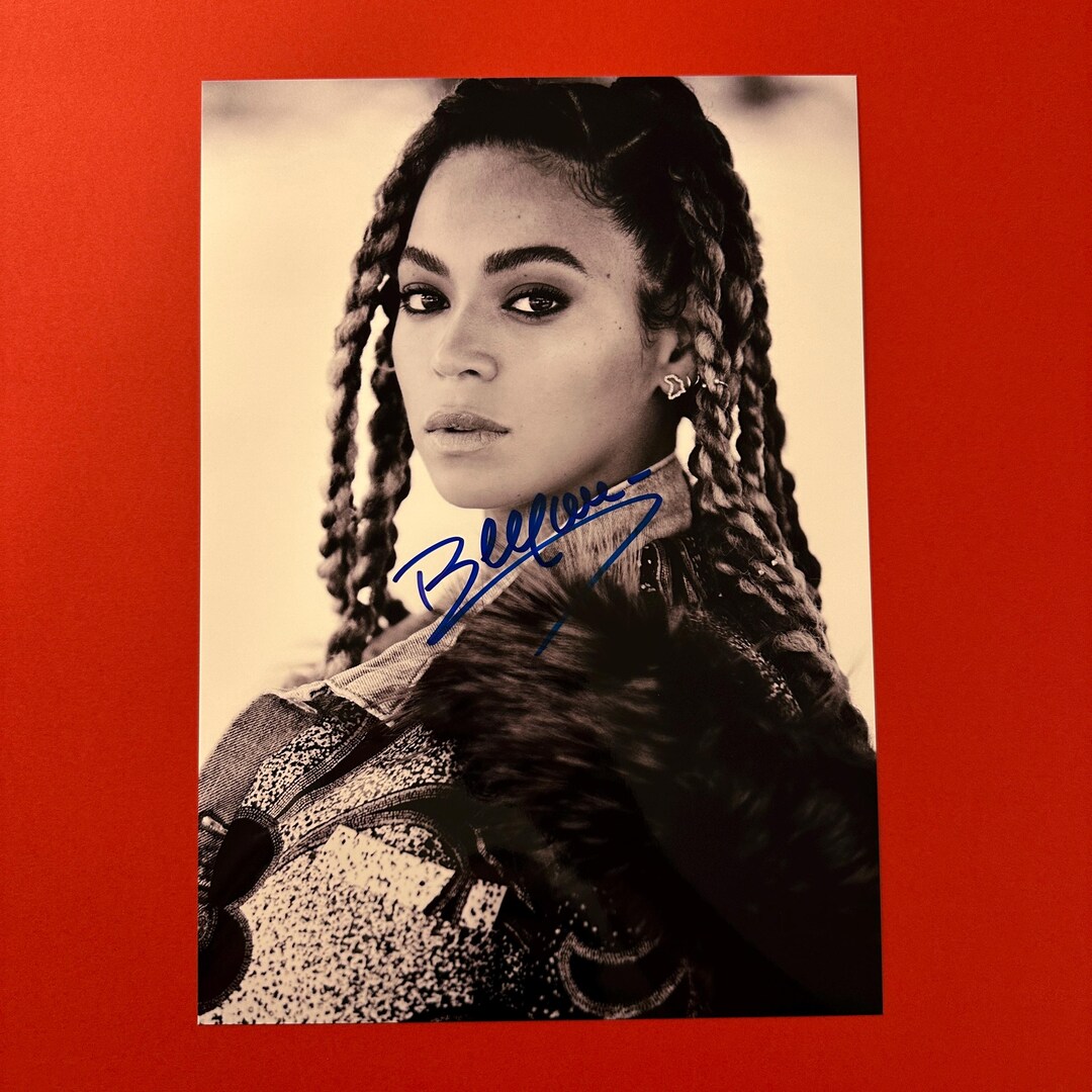 BEYONCE Authentic Hand-signed Photo Autograph With Coa - Etsy
