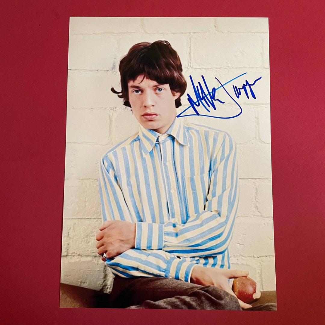 MICK JAGGER / the Rolling Stones - Authentic Hand-signed Photo ...