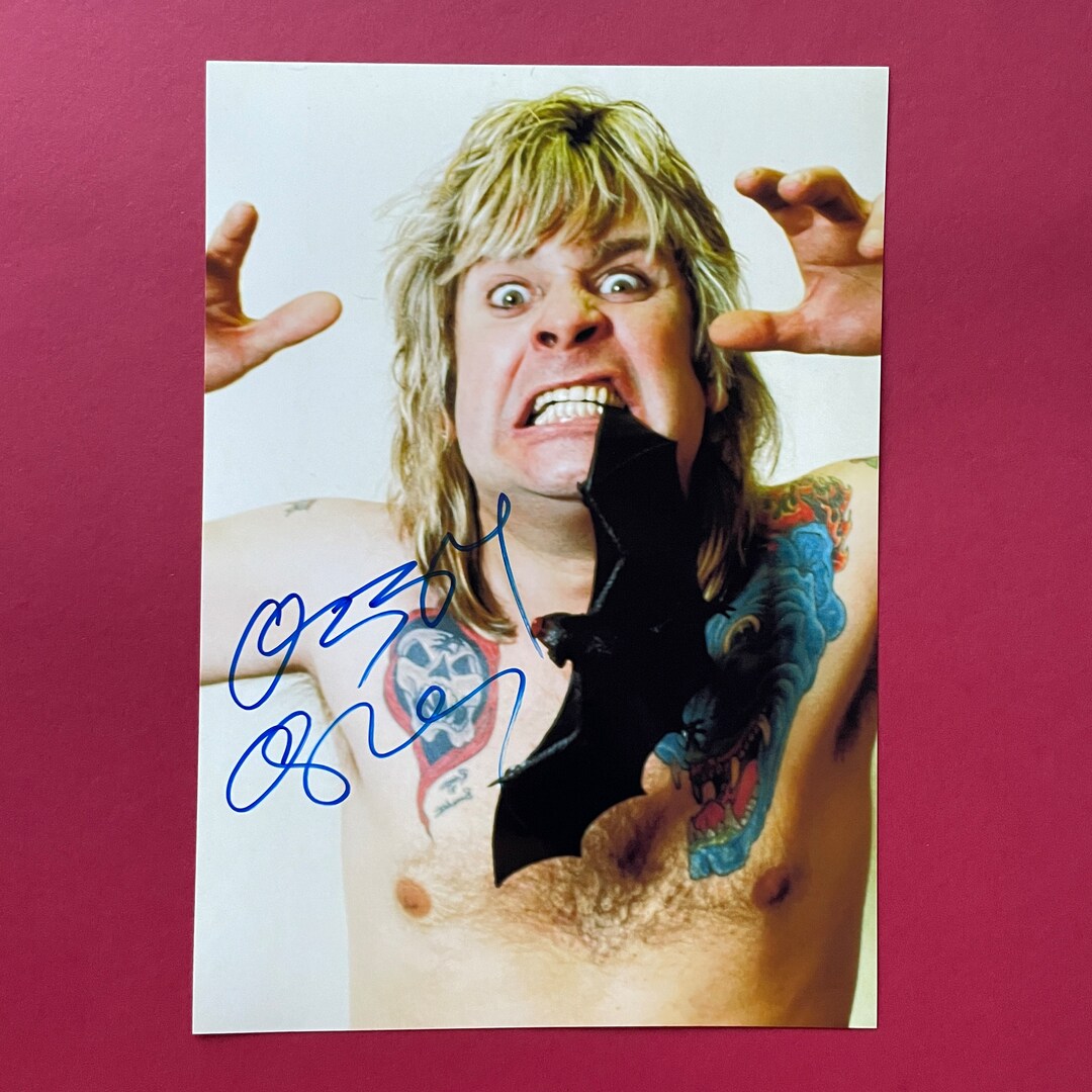 OZZY OSBOURNE - Authentic Hand-signed Photo Autograph With Coa - Etsy