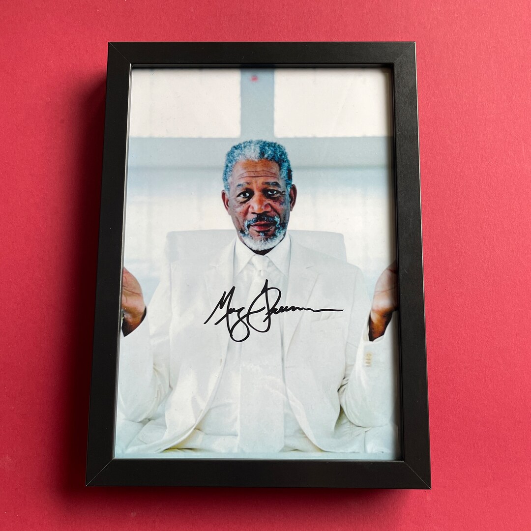 Framed MORGAN FREEMAN Authentic Hand-signed Photo Autograph With Coa - Etsy