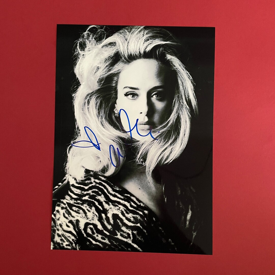 ADELE - Authentic Hand-signed Photo Autograph With Coa - Etsy