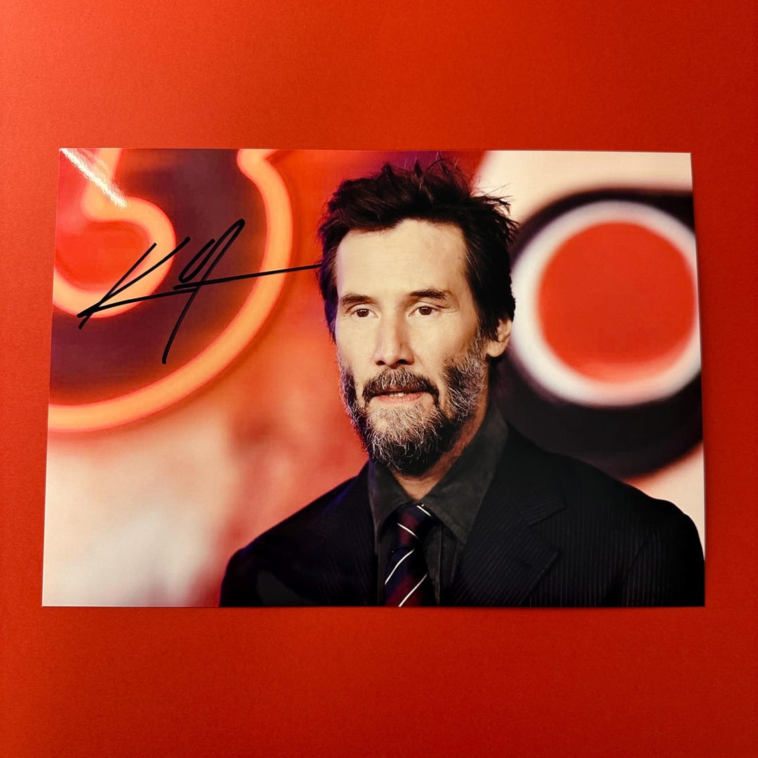 KEANU REEVES Authentic Hand-signed Photo Autograph With Coa - Etsy
