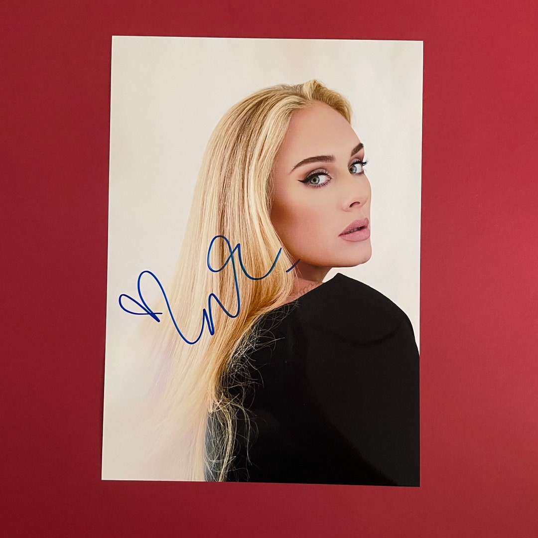ADELE Authentic Hand-signed Photo Autograph With Coa - Etsy