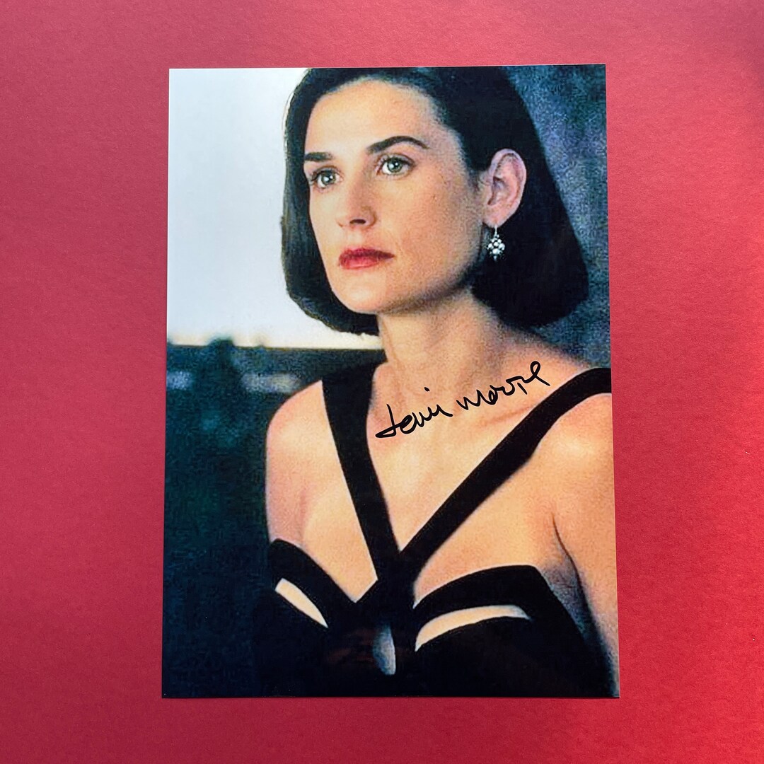 DEMI MOORE - Authentic Hand-signed Photo Autograph With Coa - Etsy
