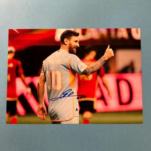 LIONEL MESSI - Authentic Hand-signed Photo Autograph With Coa - Etsy