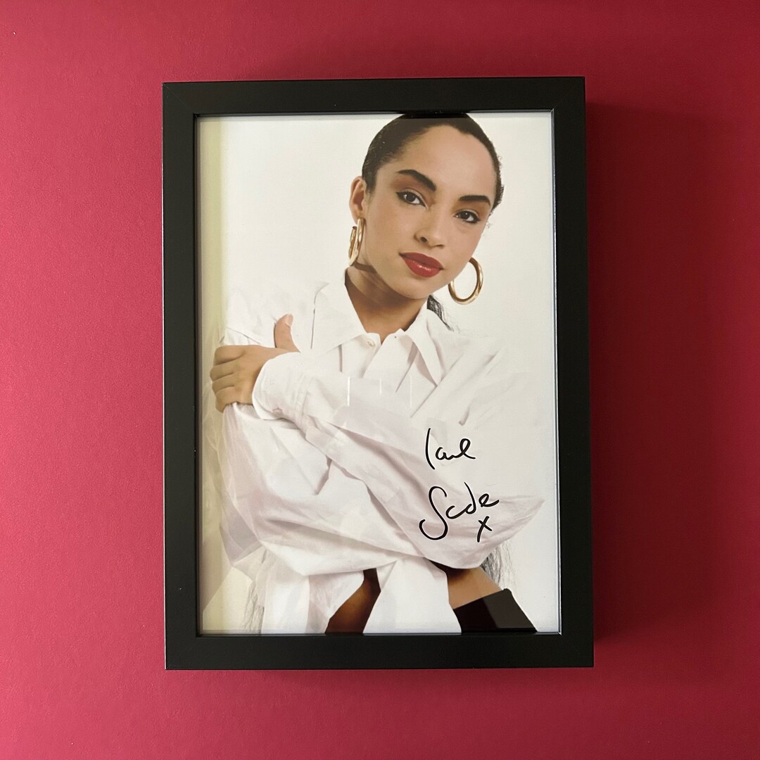 Framed SADE Authentic Hand-signed Photo Autograph With Coa - Etsy