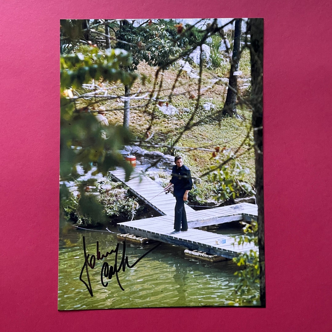 Rare JOHNNY CASH - Authentic Hand-signed Photo Autograph With Coa - Etsy