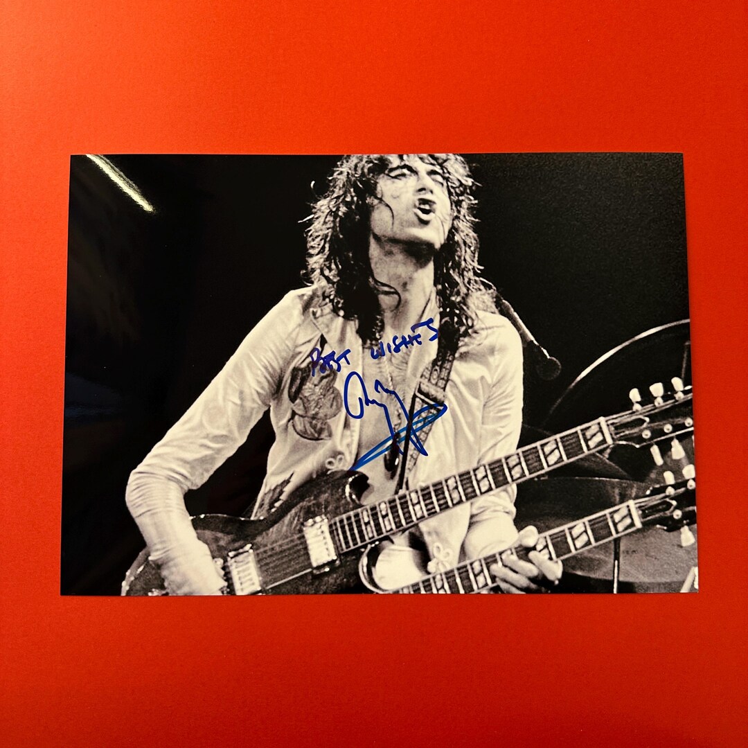 JIMMY PAGE / Led Zeppelin - Authentic Hand-signed Photo Autograph With ...