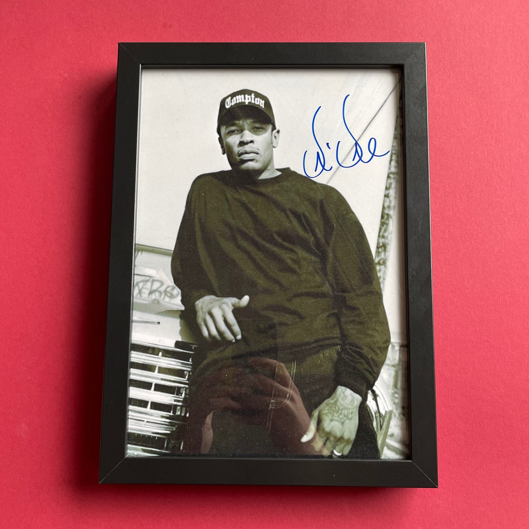 Framed DR. DRE Authentic Hand-signed Photo Autograph With Coa - Etsy