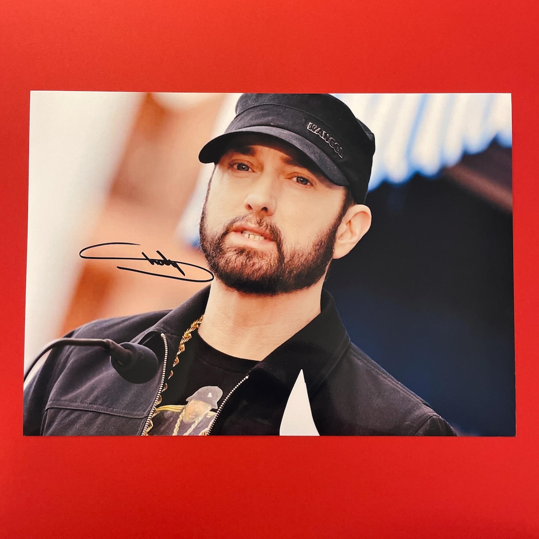 EMINEM - Authentic Hand-signed Photo Autograph With Coa - Etsy