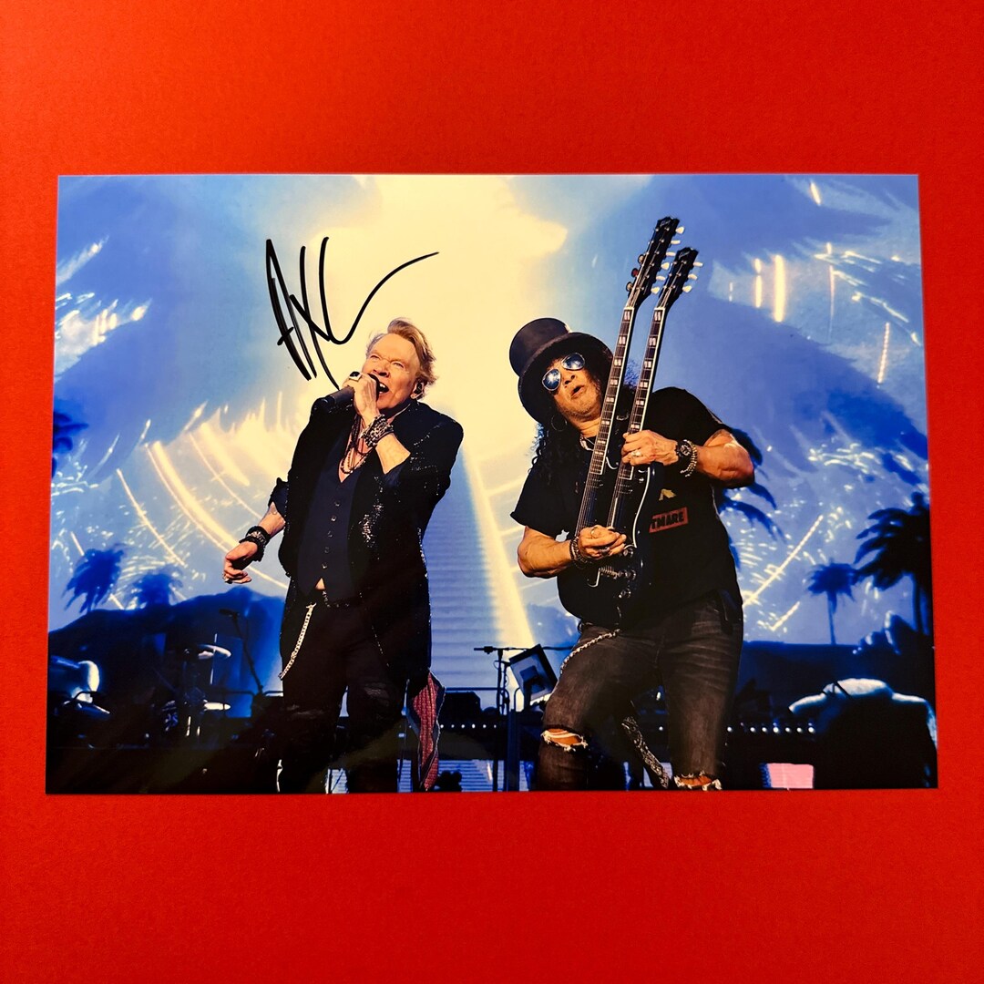AXL ROSE / Guns'n'roses Authentic Hand-signed Photo Autograph With Coa ...