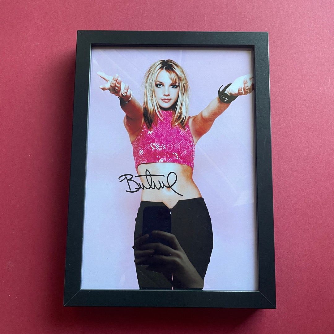 Framed BRITNEY SPEARS Authentic Hand-signed Photo Autograph With Coa - Etsy