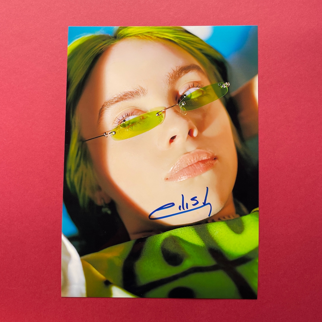 BILLIE EILISH - Authentic Hand-signed Photo Autograph With Coa - Etsy