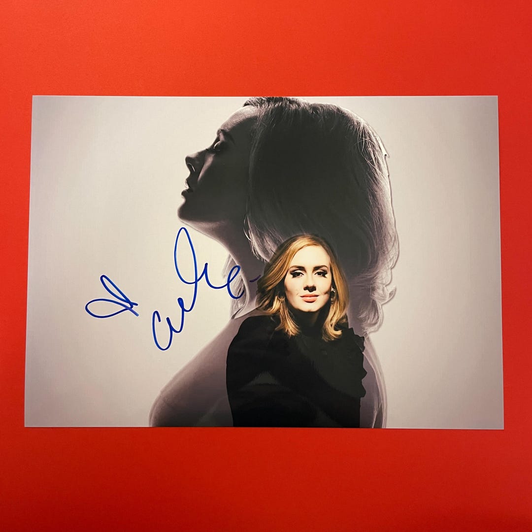 ADELE - Authentic Hand-signed Photo Autograph With Coa - Etsy
