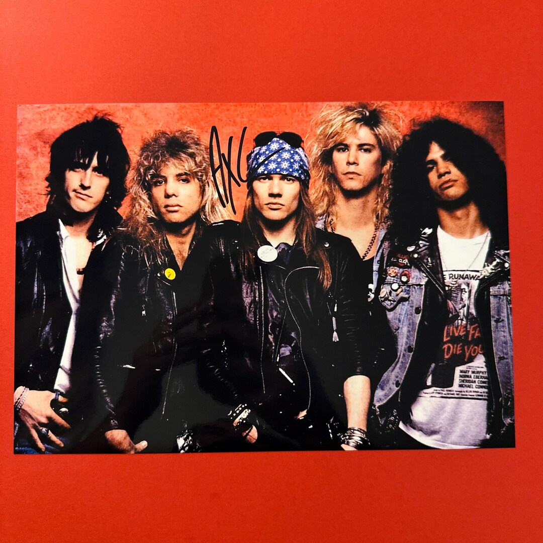 AXL ROSE / Guns'n'roses Authentic Hand-signed Photo Autograph With Coa ...
