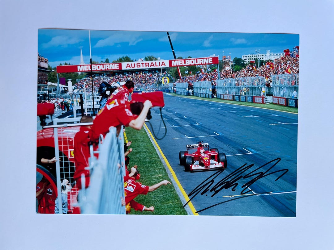 MICHAEL SCHUMACHER - Authentic Hand-signed Photo Autograph With Coa - Etsy