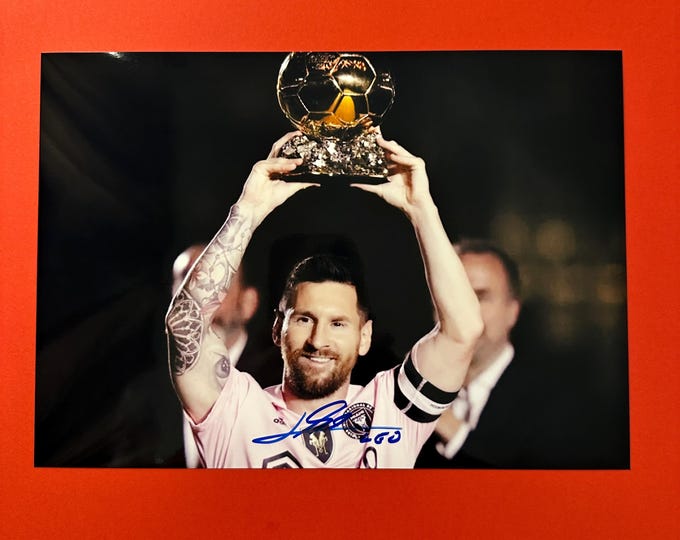 LIONEL MESSI - Authentic Hand-signed Photo Autograph With Coa - Etsy