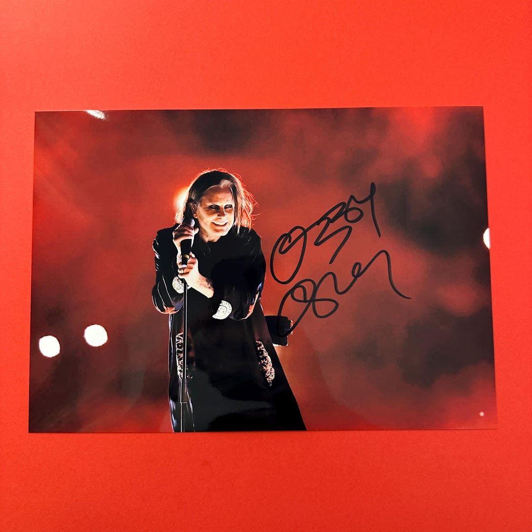 OZZY OSBOURNE - Authentic Hand-signed Photo Autograph With Coa - Etsy