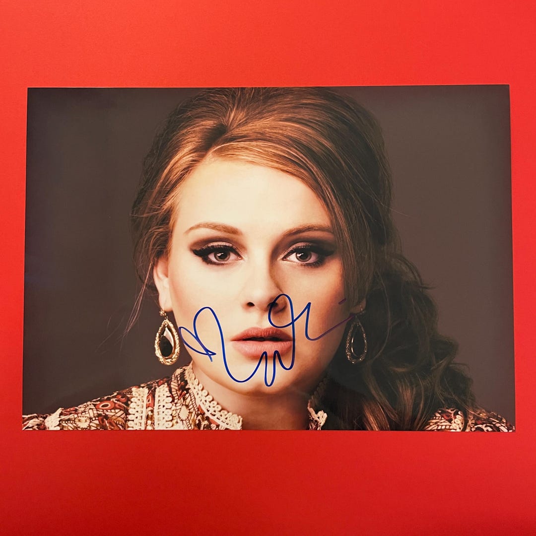 ADELE Authentic Hand-signed Photo Autograph With Coa - Etsy