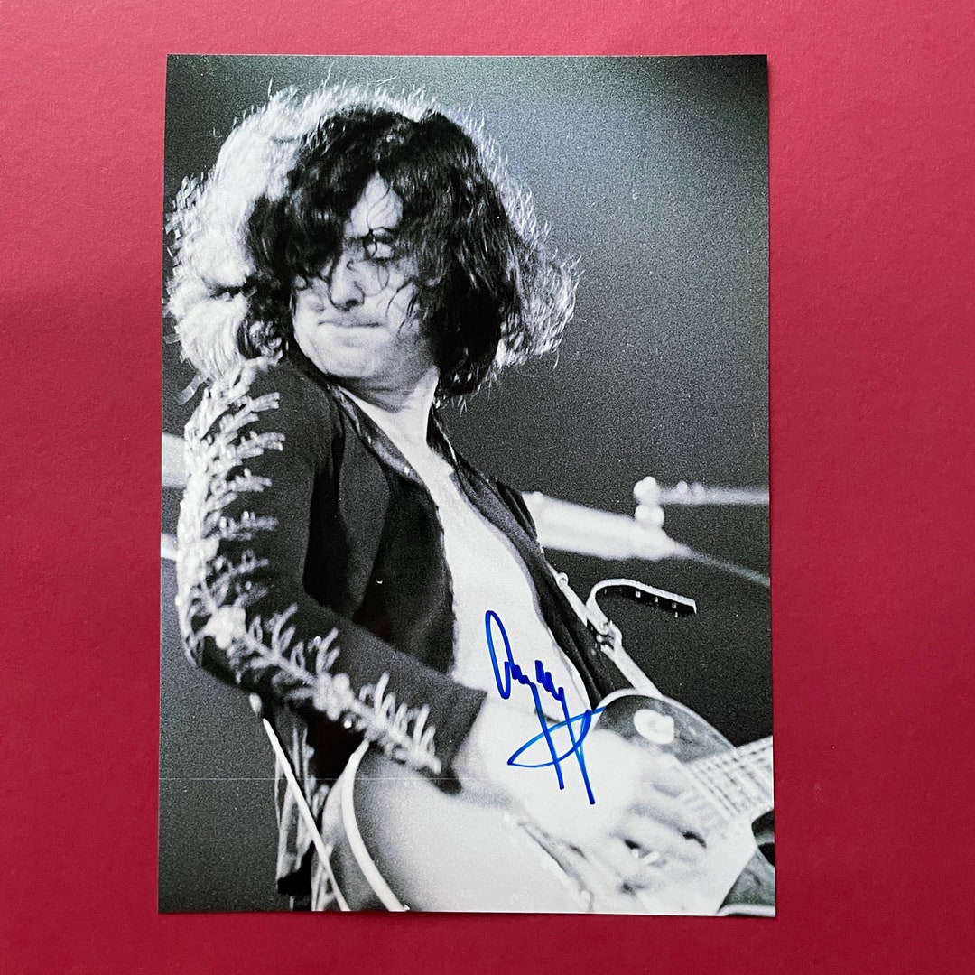 JIMMY PAGE / Led Zeppelin - Authentic Hand-signed Photo Autograph With ...