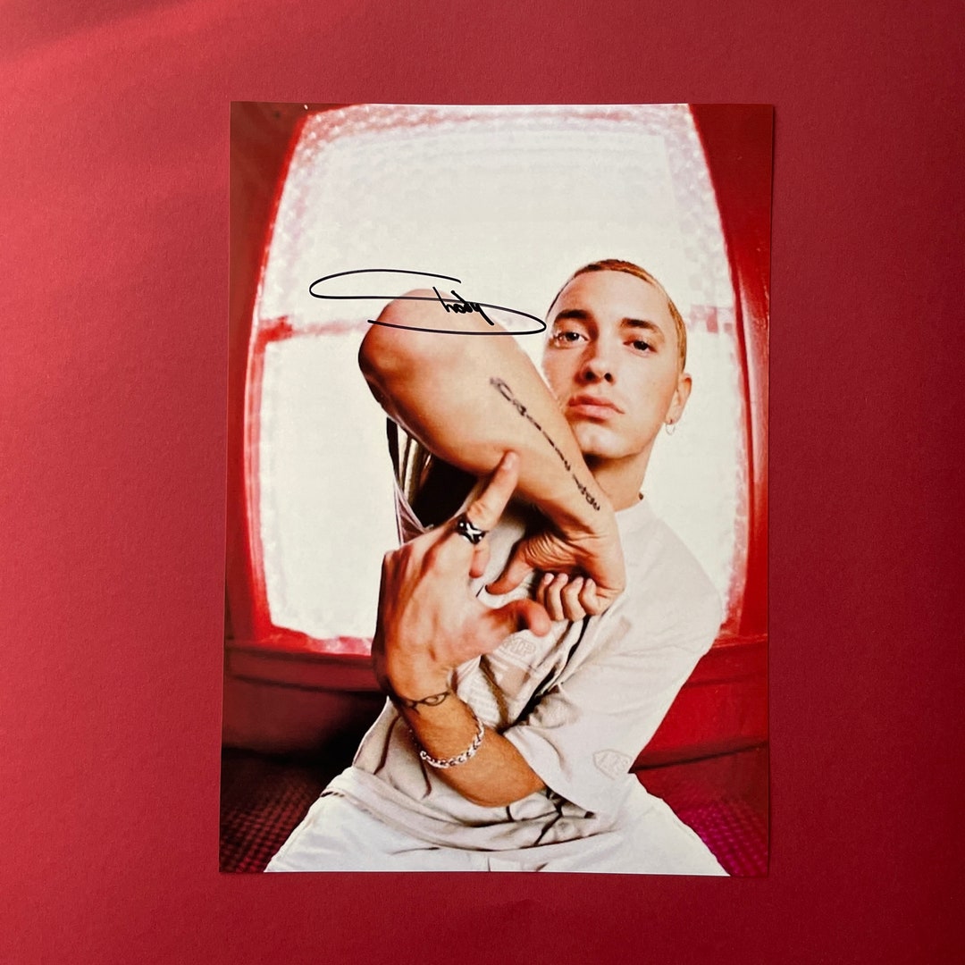 EMINEM Authentic Hand-signed Photo Autograph With Coa - Etsy