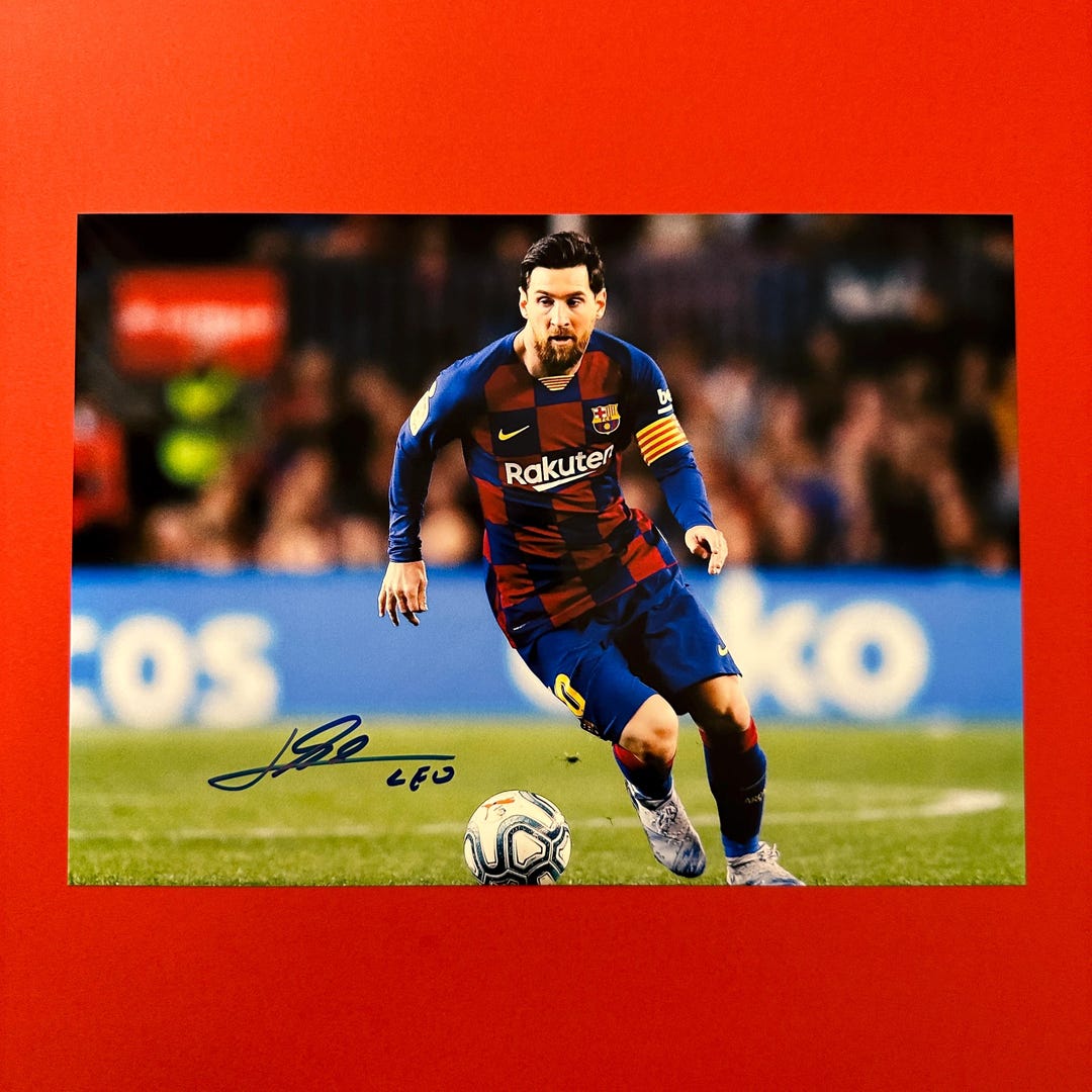 LIONEL MESSI Authentic Hand-signed Photo Autograph With Coa - Etsy