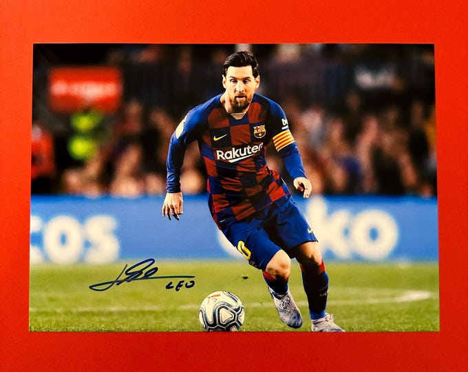 LIONEL MESSI - Authentic Hand-signed Photo Autograph With Coa - Etsy