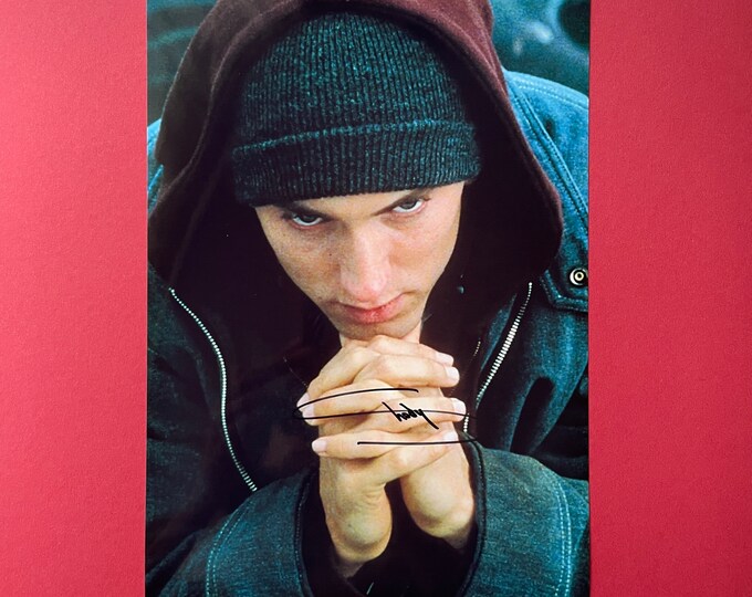 EMINEM - Authentic Hand-signed Photo Autograph With Coa - Etsy