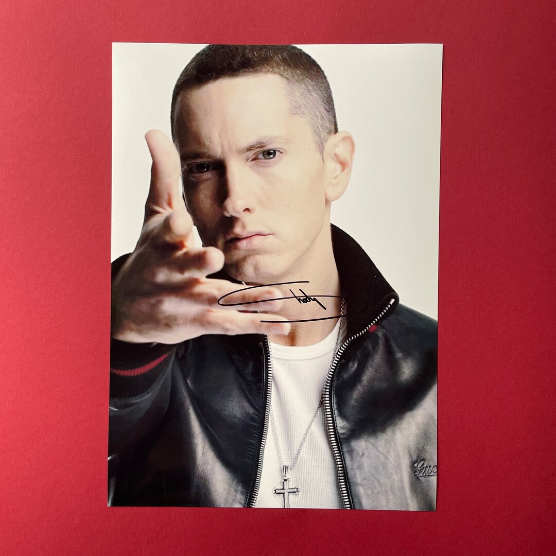 EMINEM - Authentic Hand-signed Photo Autograph With Coa - Etsy