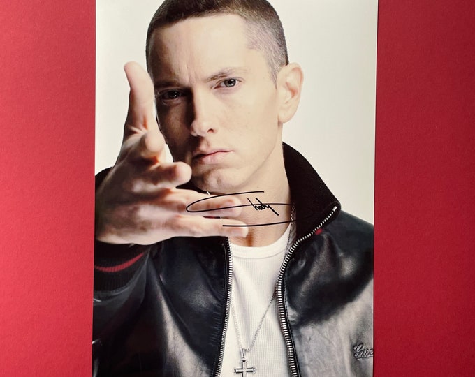 EMINEM - Authentic Hand-signed Photo Autograph With Coa - Etsy