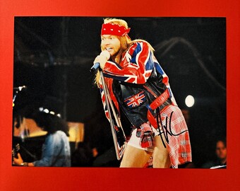 Axl Rose Guns'n'roses Signed Photo Authentic Autograph With COA - Etsy
