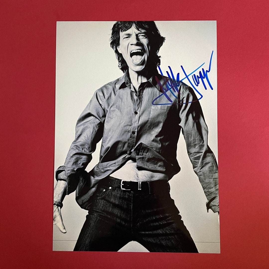 MICK JAGGER / the Rolling Stones Authentic Hand-signed Photo Autograph ...