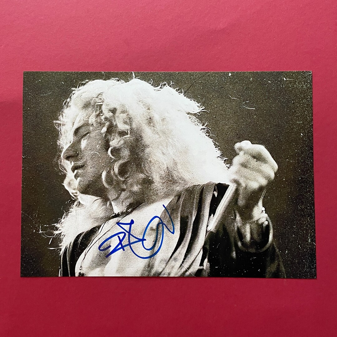 ROBERT PLANT / Led Zeppelin Authentic Hand-signed Photo Autograph With ...