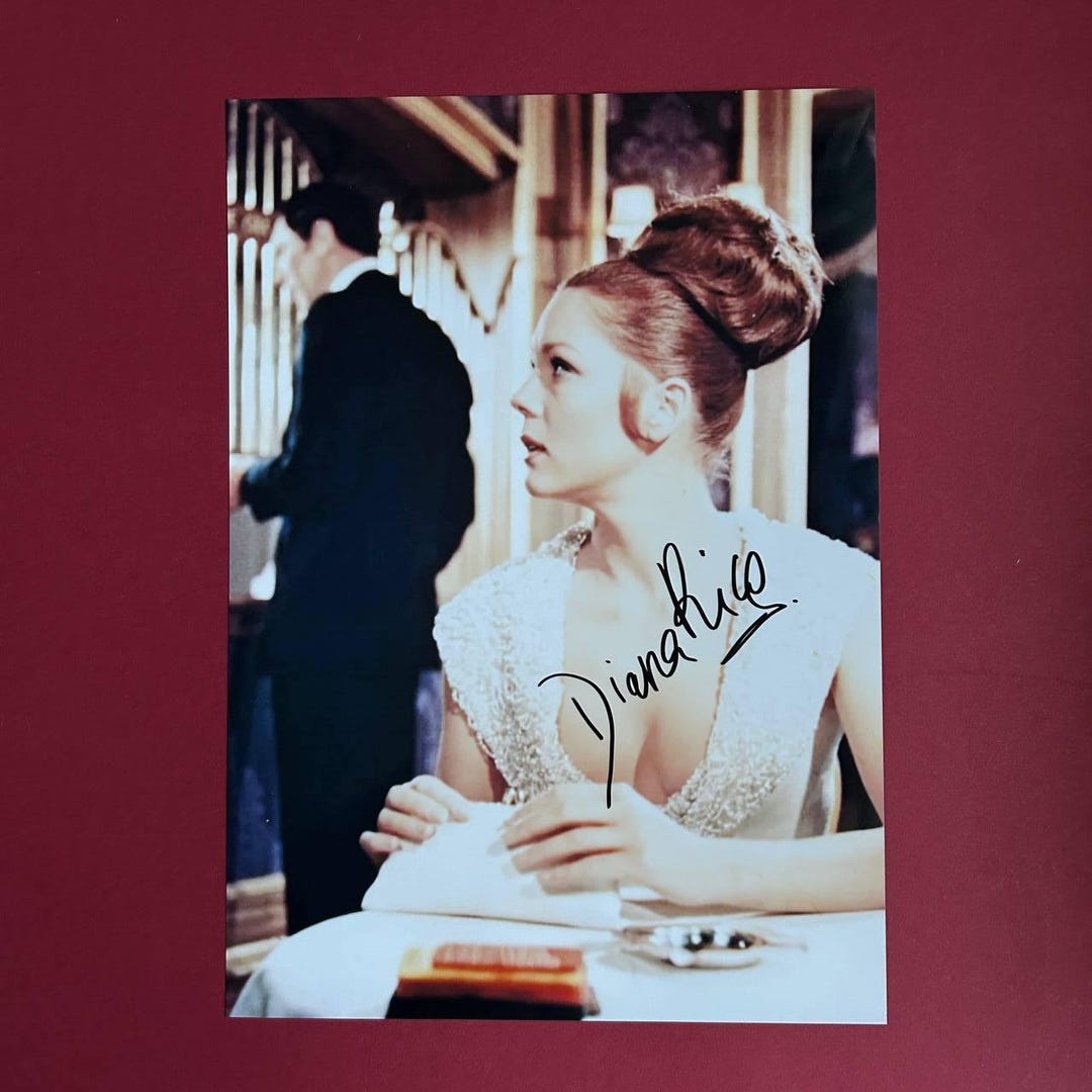 DIANA RIGG - Authentic Hand-signed Photo Autograph With Coa - Etsy