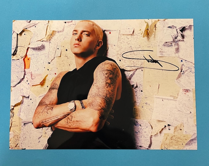 EMINEM - Authentic Hand-signed Photo Autograph With Coa - Etsy