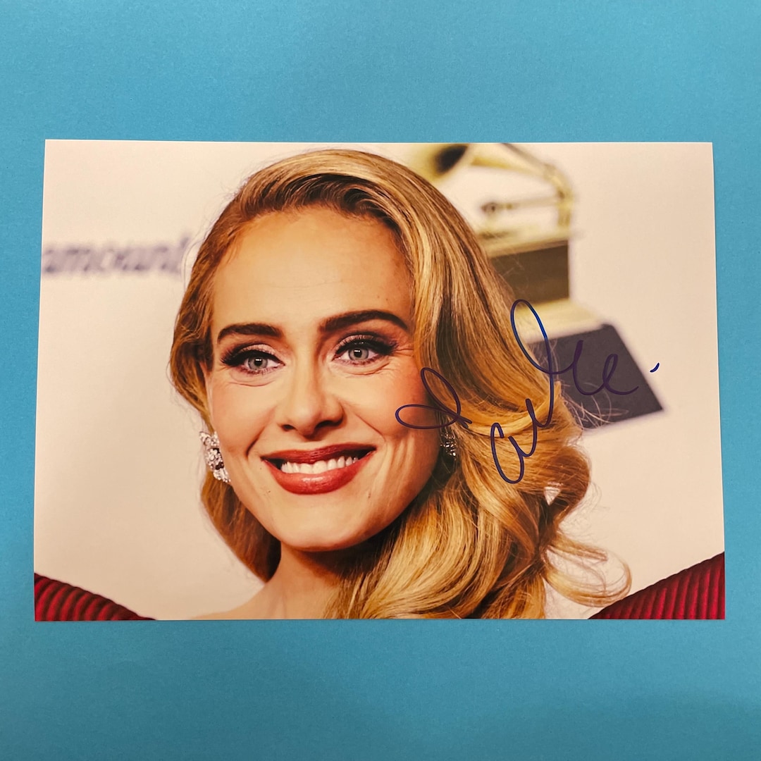 ADELE - Authentic Hand-signed Photo Autograph With Coa - Etsy