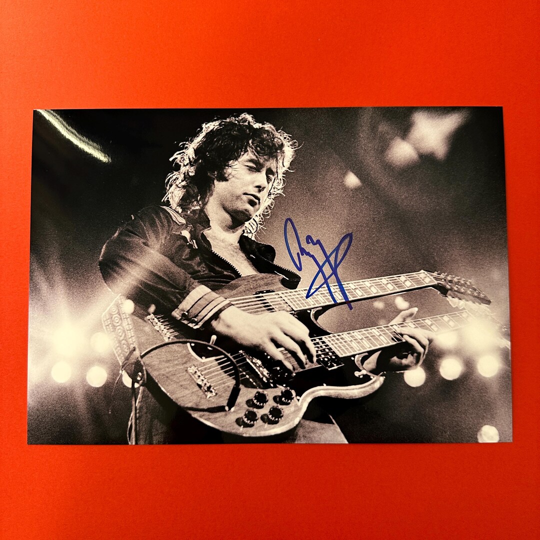 JIMMY PAGE / Led Zeppelin Authentic Hand-signed Photo Autograph With ...