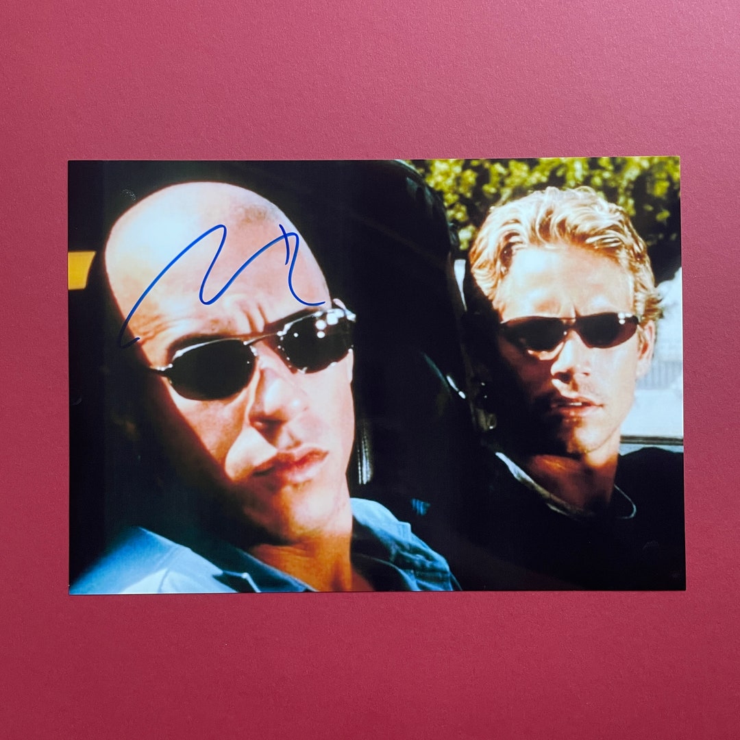 VIN DIESEL - Authentic Hand-signed Photo Autograph With Coa - Etsy