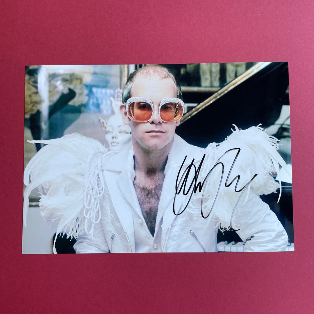 ELTON JOHN - Authentic Hand-signed Photo Autograph With Coa - Etsy
