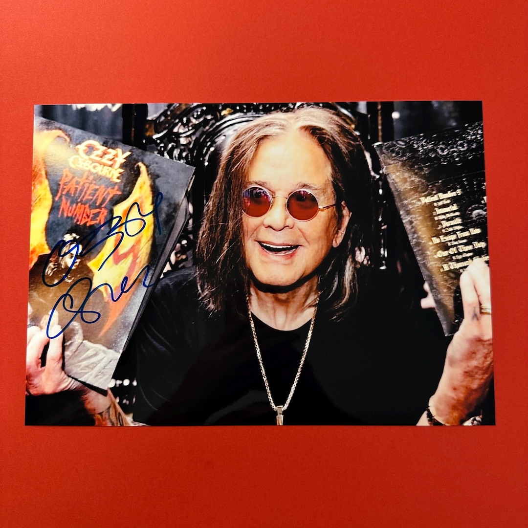 OZZY OSBOURNE Authentic Hand-signed Photo Autograph With Coa - Etsy