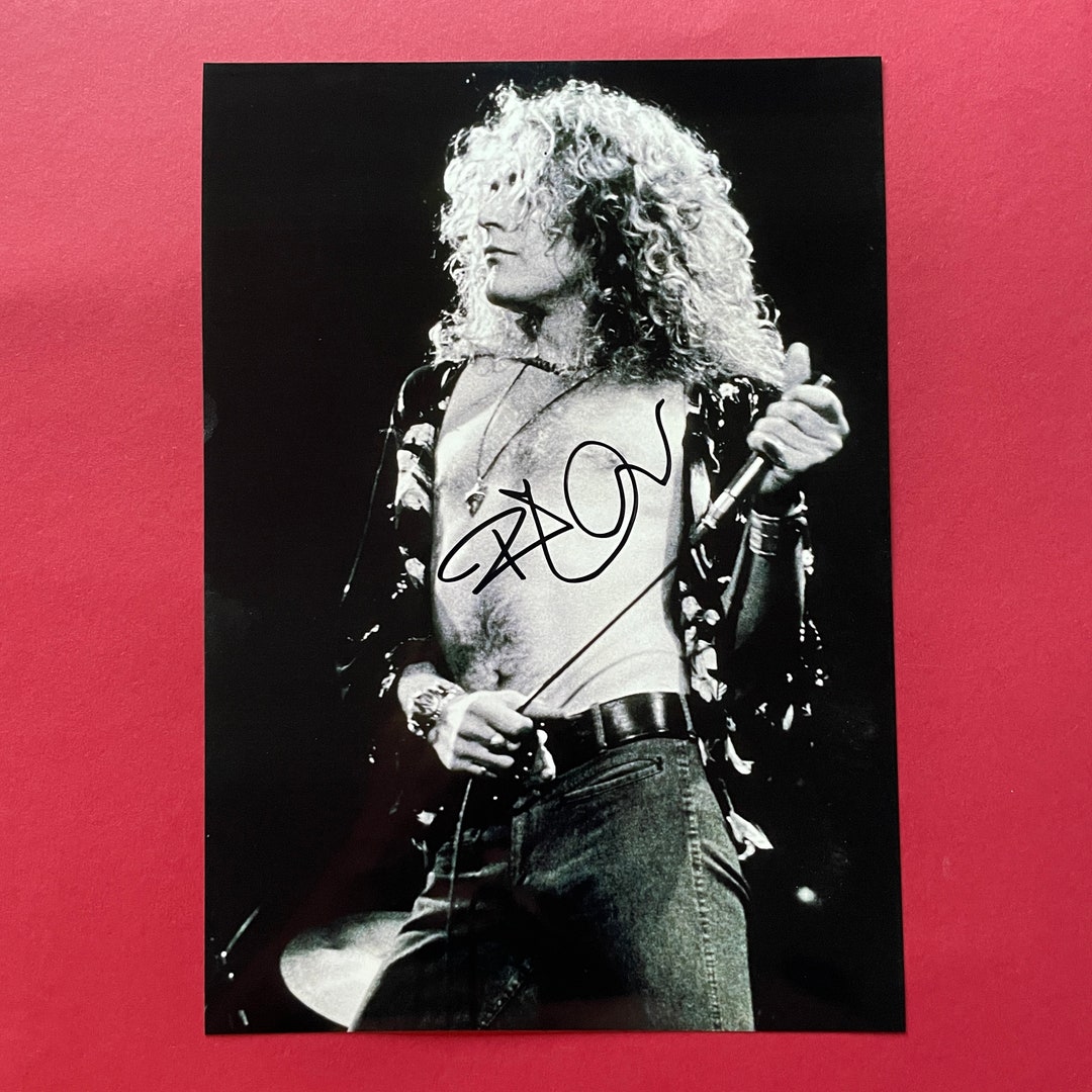 ROBERT PLANT / Led Zeppelin Authentic Hand-signed Photo Autograph With ...