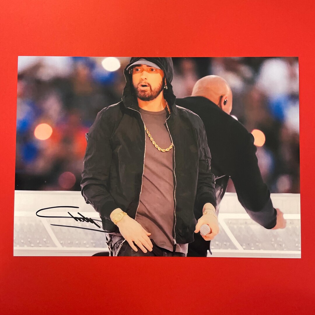 EMINEM - Authentic Hand-signed Photo Autograph With Coa - Etsy